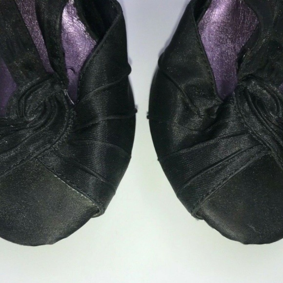 Vigoss | Shoes | Vigoss Womens Heel Satin Luxor Black Slingbacks 5 ...